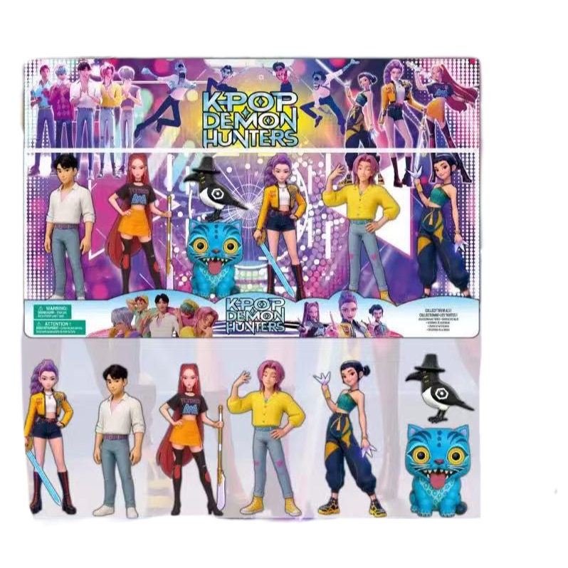 Set 7 figurine fetele k pop demon hunters, multicolor, BimBimBo - eMAG.ro