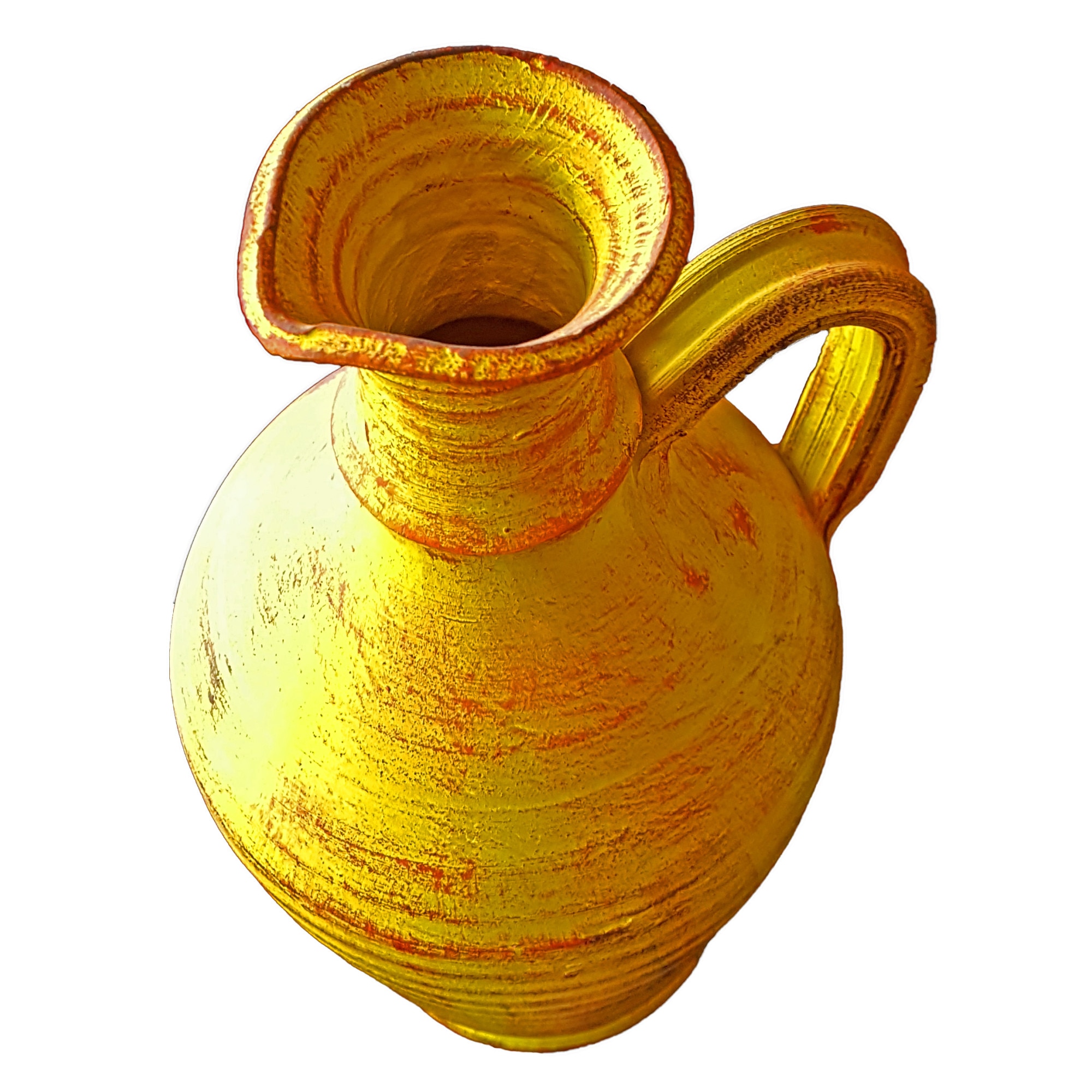 Ulcior din ceramica, 2 litri, lucrat si pictat manual - eMAG.ro