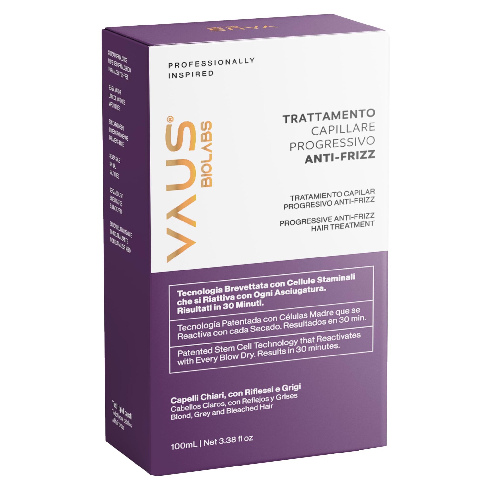 Masca de păr Vaus, hidratant vegan, anti-electrizare, pentru păr blond ...