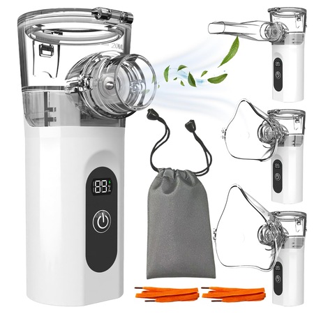 Aparat de nebulizare pentru adulti, inhalator electric portabil ...