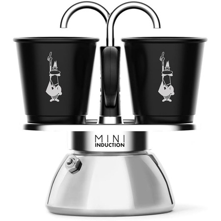 Aparat de cafea Bialetti Mini Express Induction, 2 cesti, inox, negru ...