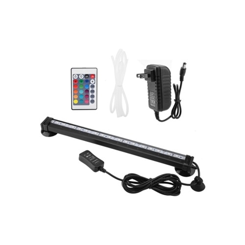 Kit de iluminat subacvatic cu LED pentru acvarii, 31cm, cu telecomanda ...