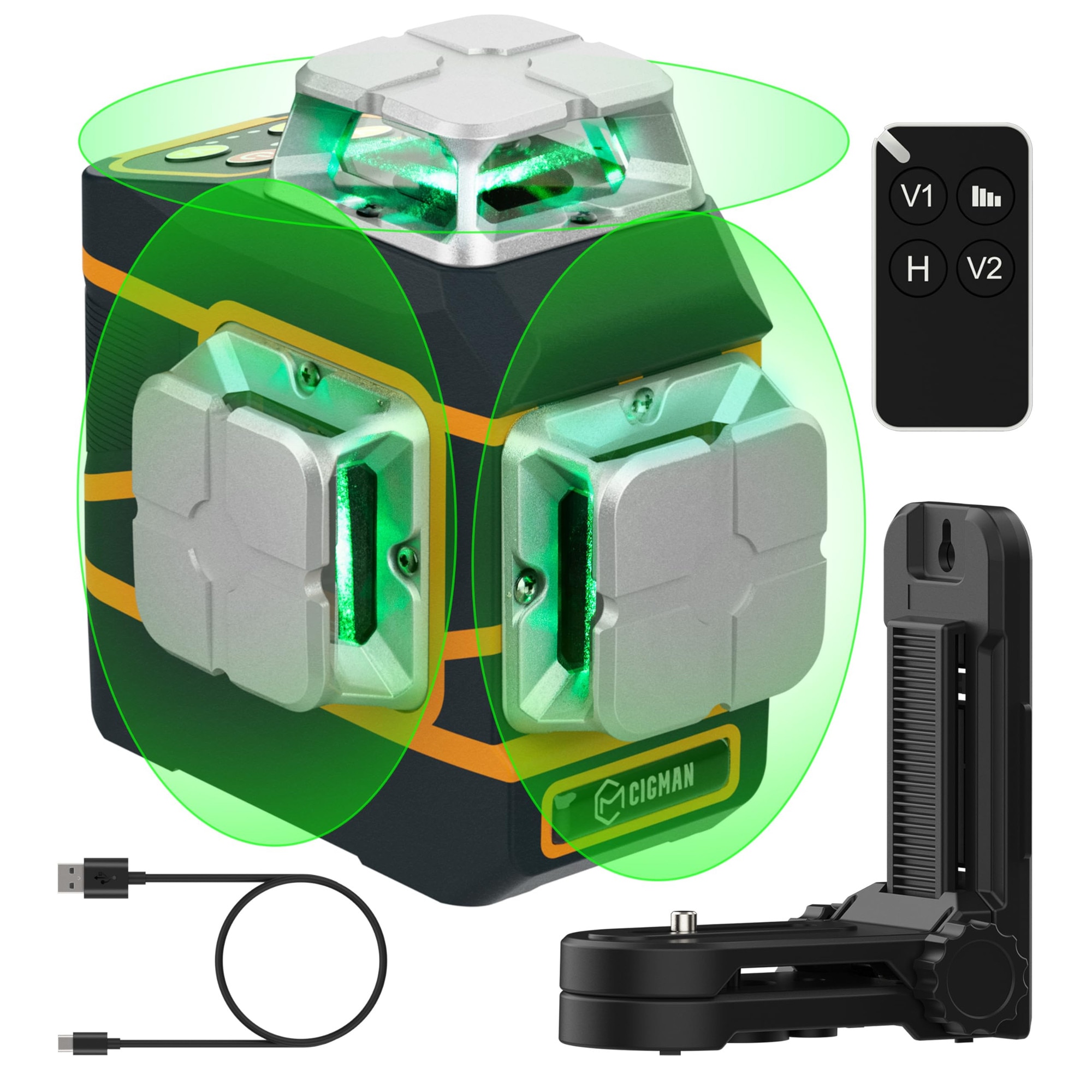 Nivela Laser Cu Linie In Cruce, 3 X 360 De Grade, Verde, Cu ...