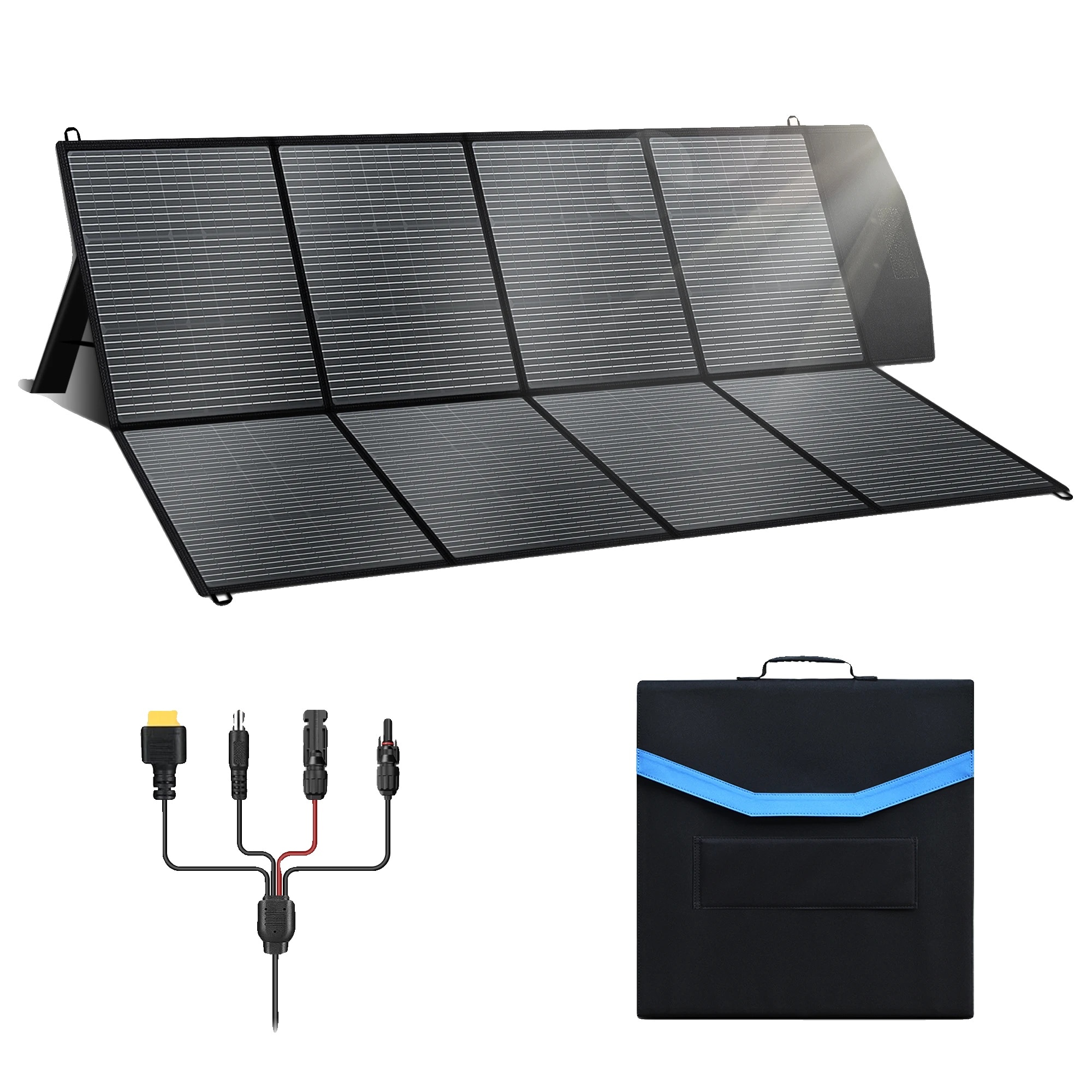 Panou solar portabil, 400W, 41V, dimensiuni 220x114x3.5cm, pentru ...