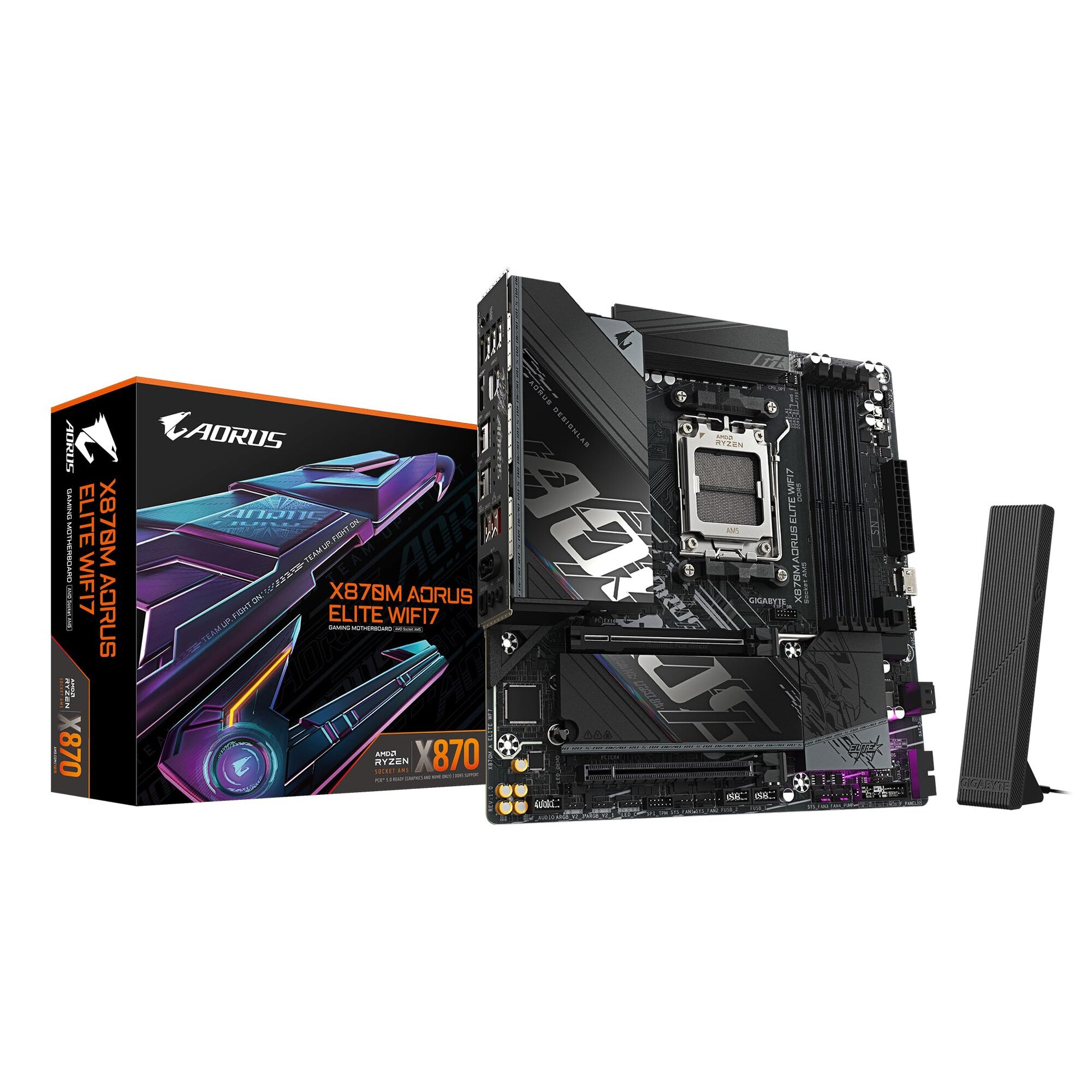 Placa De Baza Gigabyte X870M Aorus Elite Wifi7 – Suporta Procesoare Amd ...
