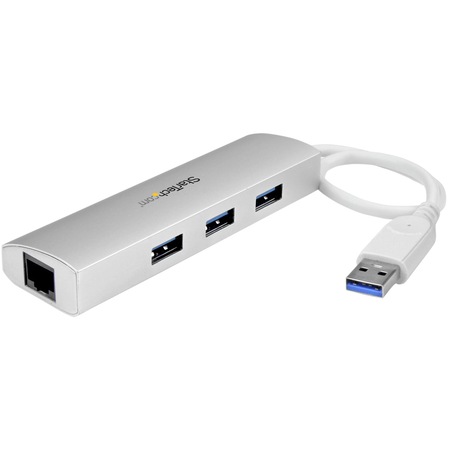 Hub Usb 3.0 Portabil Startech.Com Cu 3 Porturi, Ethernet, Porturi Usb-A ...