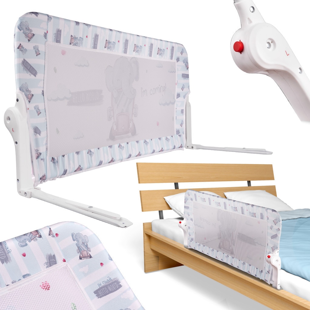 Bariera de protectie pentru pat pliabila 90cm, Elefant - eMAG.ro