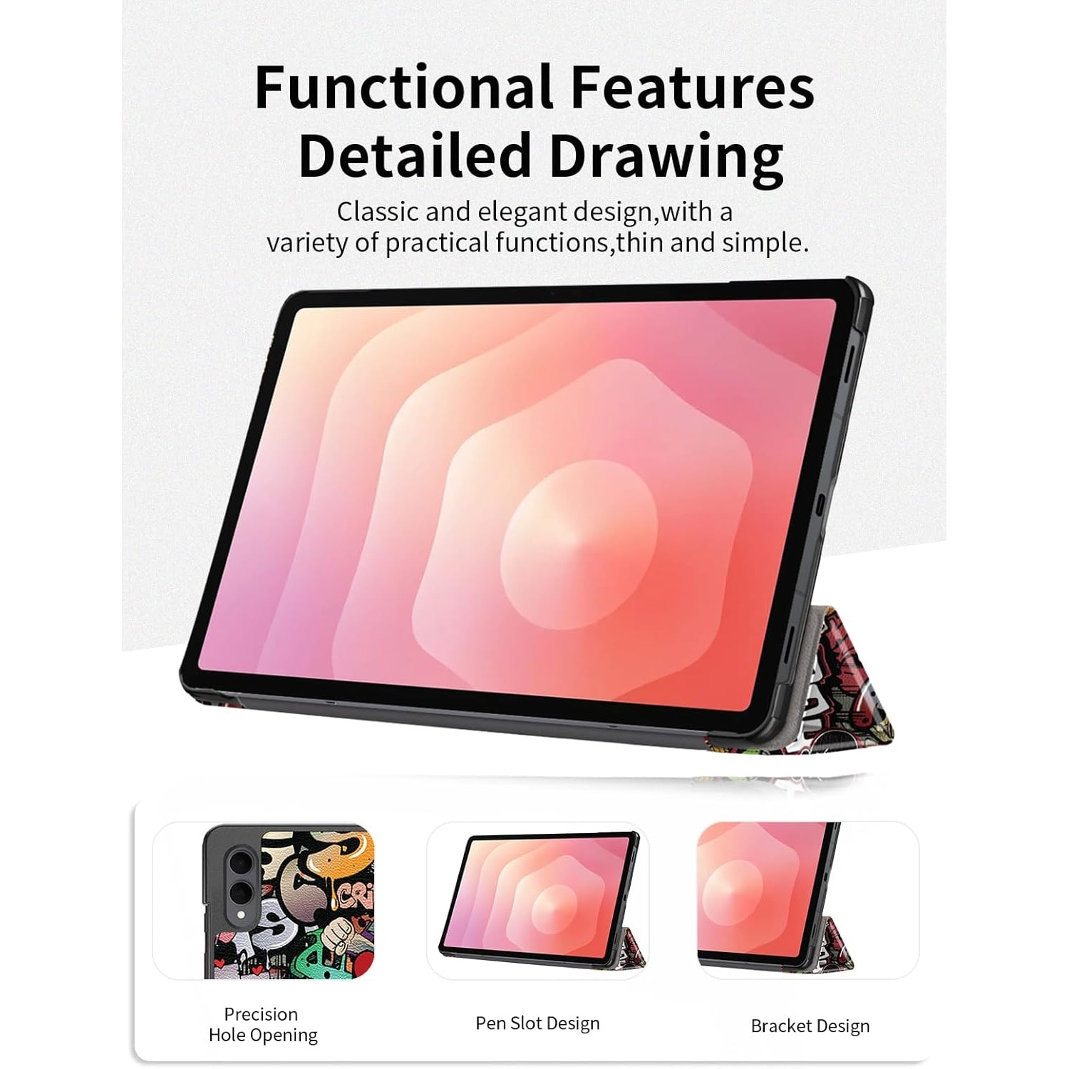 Husa pentru Samsung Galaxy Tab S11 Ultra tip stand functie sleep/wake ...