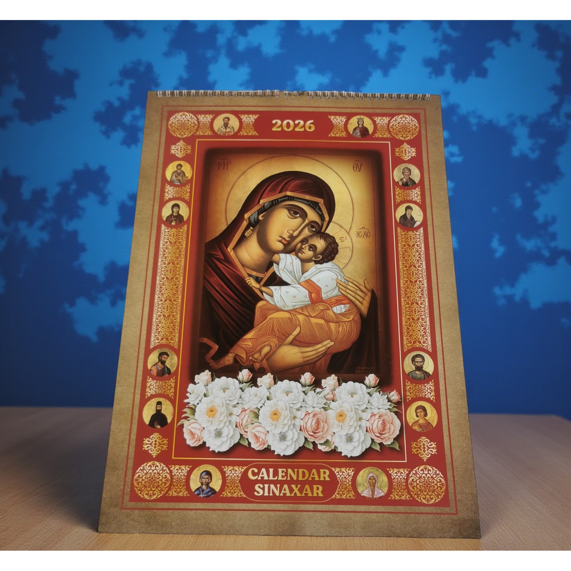 Calendar de Perete Crestin Ortodox, Sinaxarul celor 365 de icoane 2026 ...