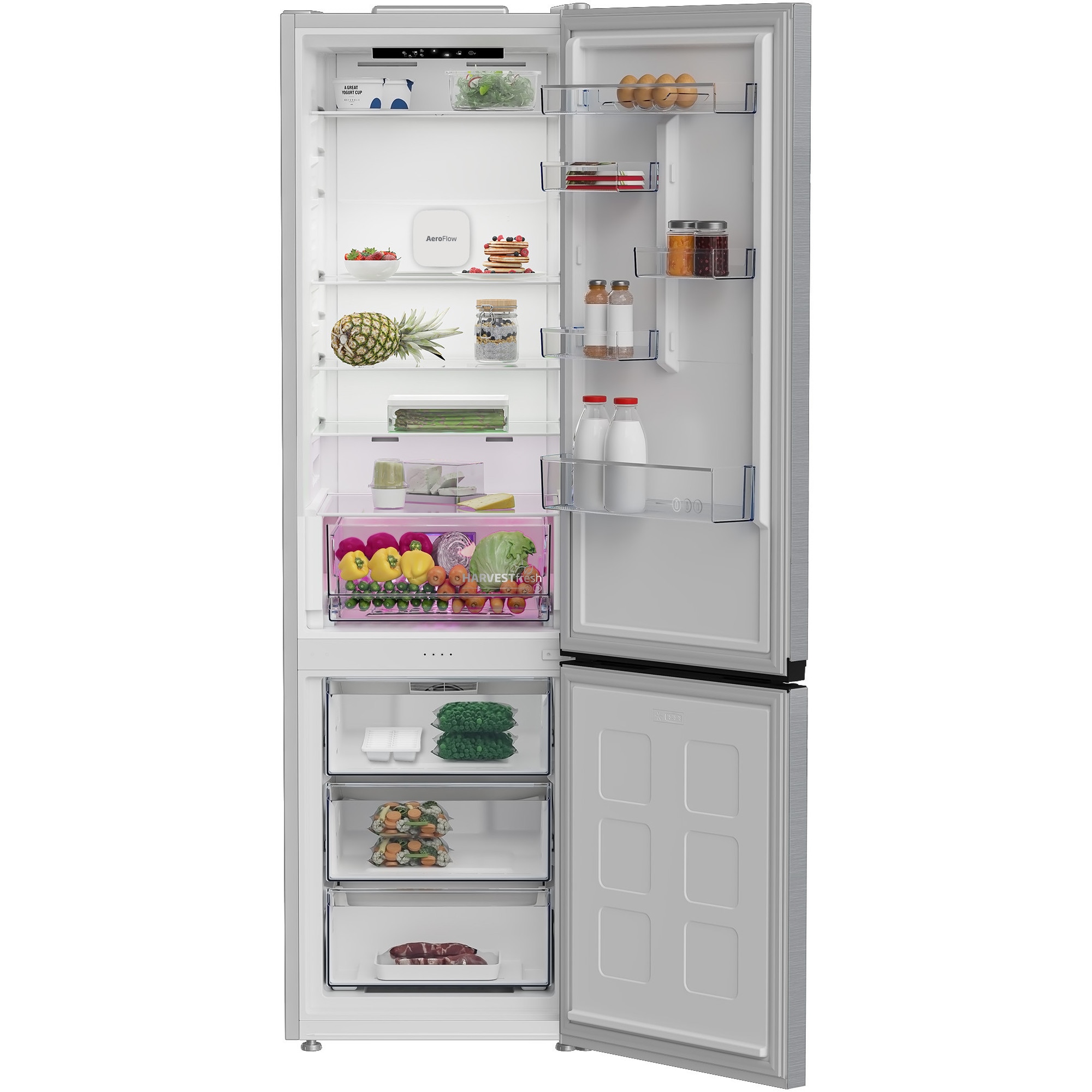 Combina frigorifica Beko B3RCNA415HXB, No Frost, 415 l, H 203.5 cm ...