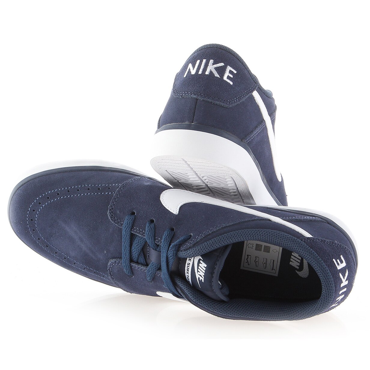 Мъжки маратонки Nike Suketo 2 Leather, Midnight Navy/White, 41 - eMAG.bg