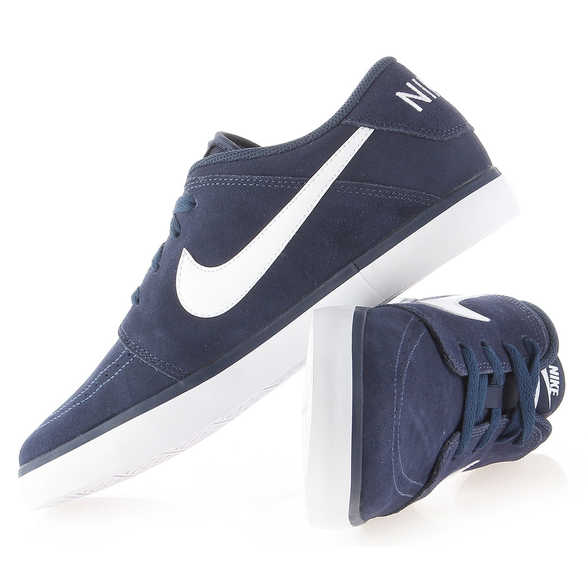 Мъжки маратонки Nike Suketo 2 Leather, Midnight Navy/White, 41 - eMAG.bg