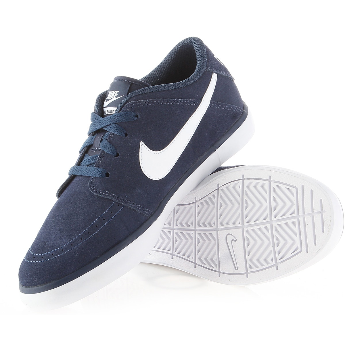 Мъжки маратонки Nike Suketo 2 Leather, Midnight Navy/White, 41 - eMAG.bg