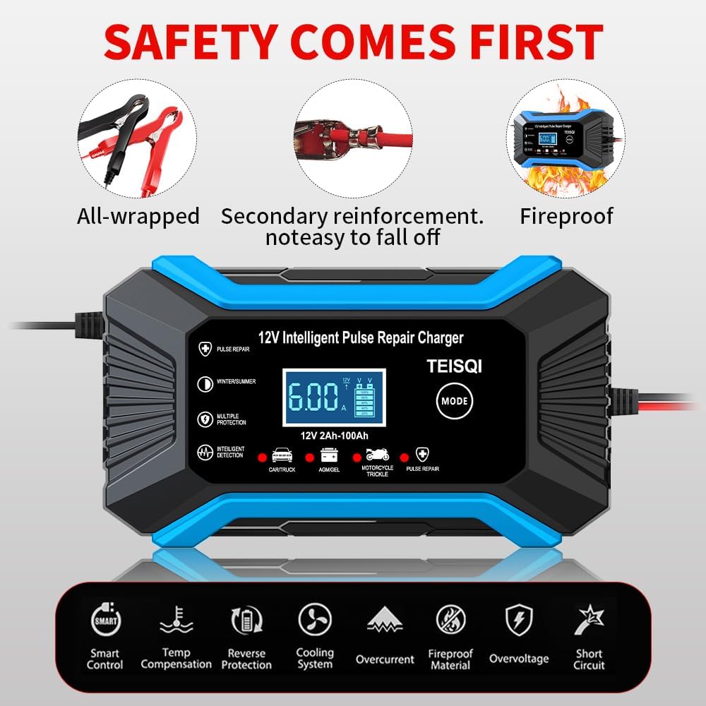 Starter Auto multifunctional, 12V/6A, 4 moduri, Incarcare rapida, Ecran ...