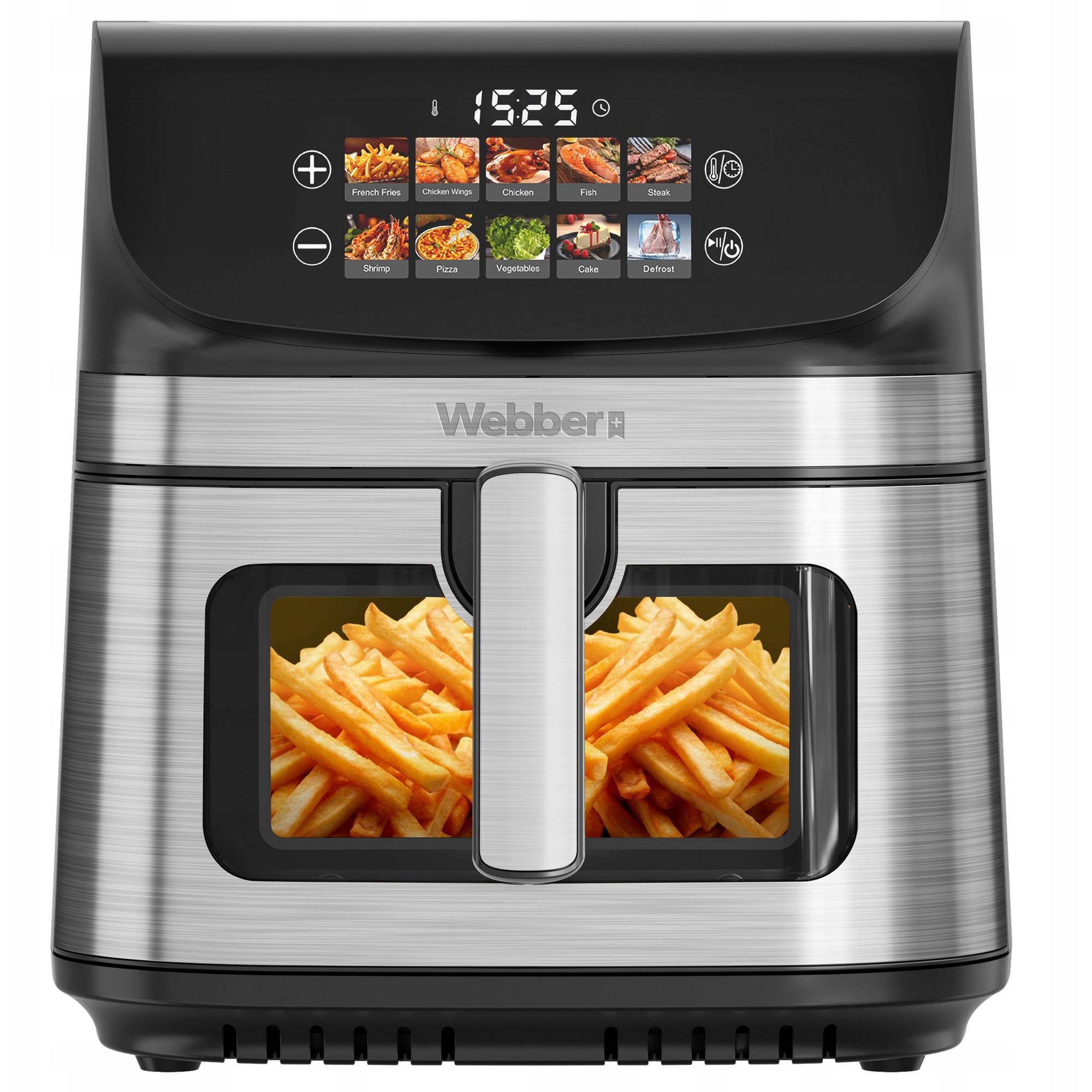 Frytkownica fara ulei 8,8L, 2200W, 10 programe automate, neagra - eMAG.ro