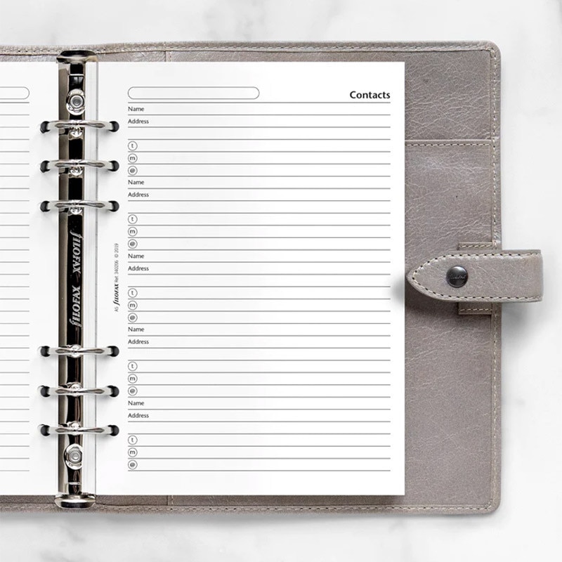 Filofax rendszerező utántöltő, A5, nevekhez, címekhez és ...