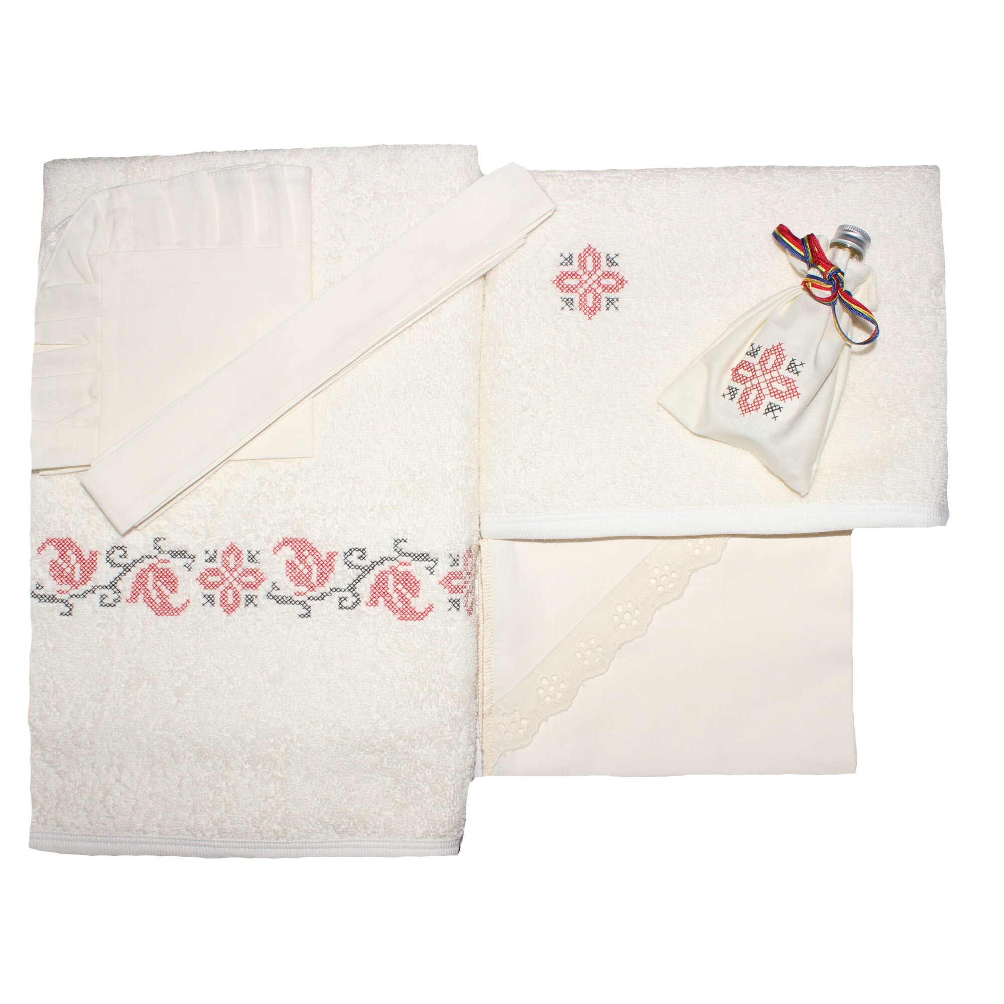 Trusou botez, 7 piese, motive traditionale, model 2 - eMAG.ro