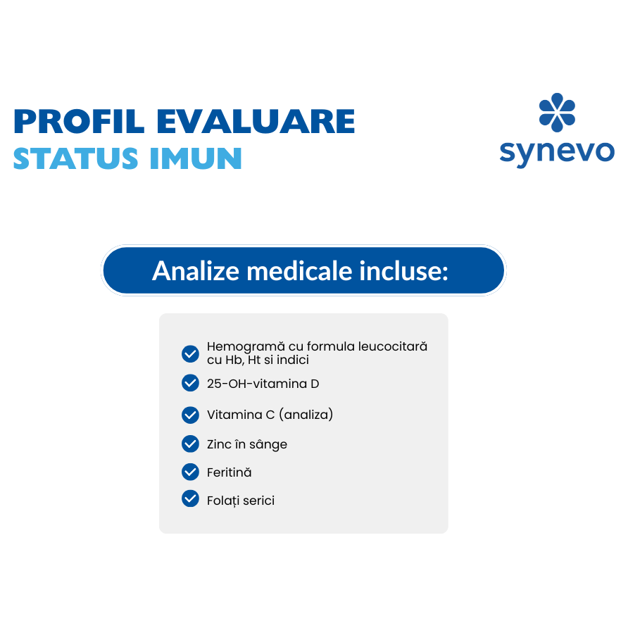 Pachet de analize medicale de laborator Profil evaluare status imun ...