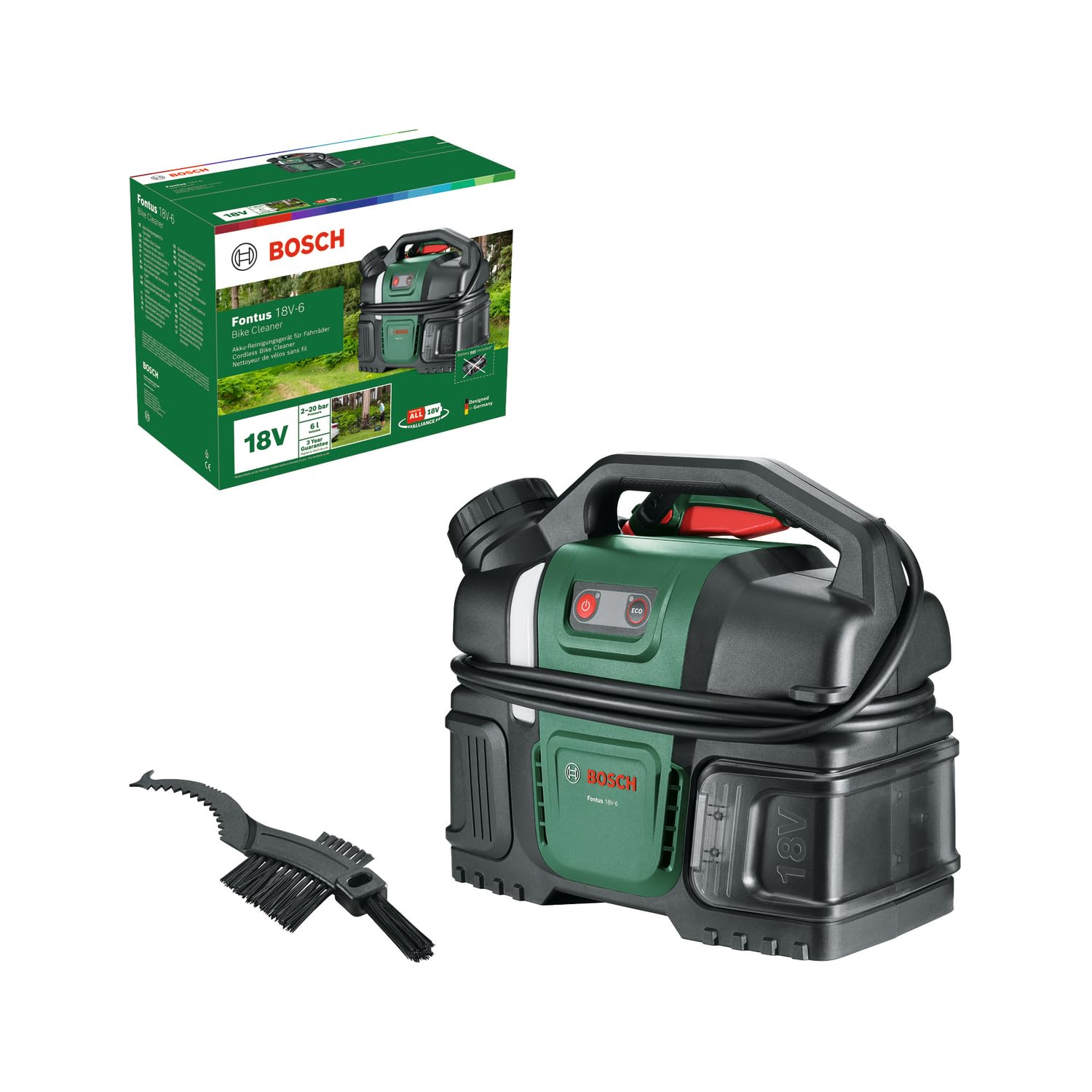 Aparat de spalat cu presiune Bosch Fontus 18V-6, mobil, rezervor 6 ...