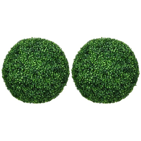 Bile de buxus, 50 cm, plastic dur, set pentru decorare interioara si ...