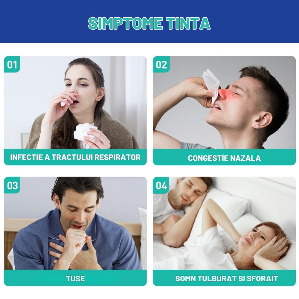 Dilatator Nazal Magnetic Anti-Sforati Binovation® Pentru 30 de Zile, 4 ...