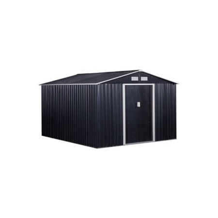 Adapost metalic de gradina OUTSUNNY, otel galvanizat, gri, 277x322x192 ...