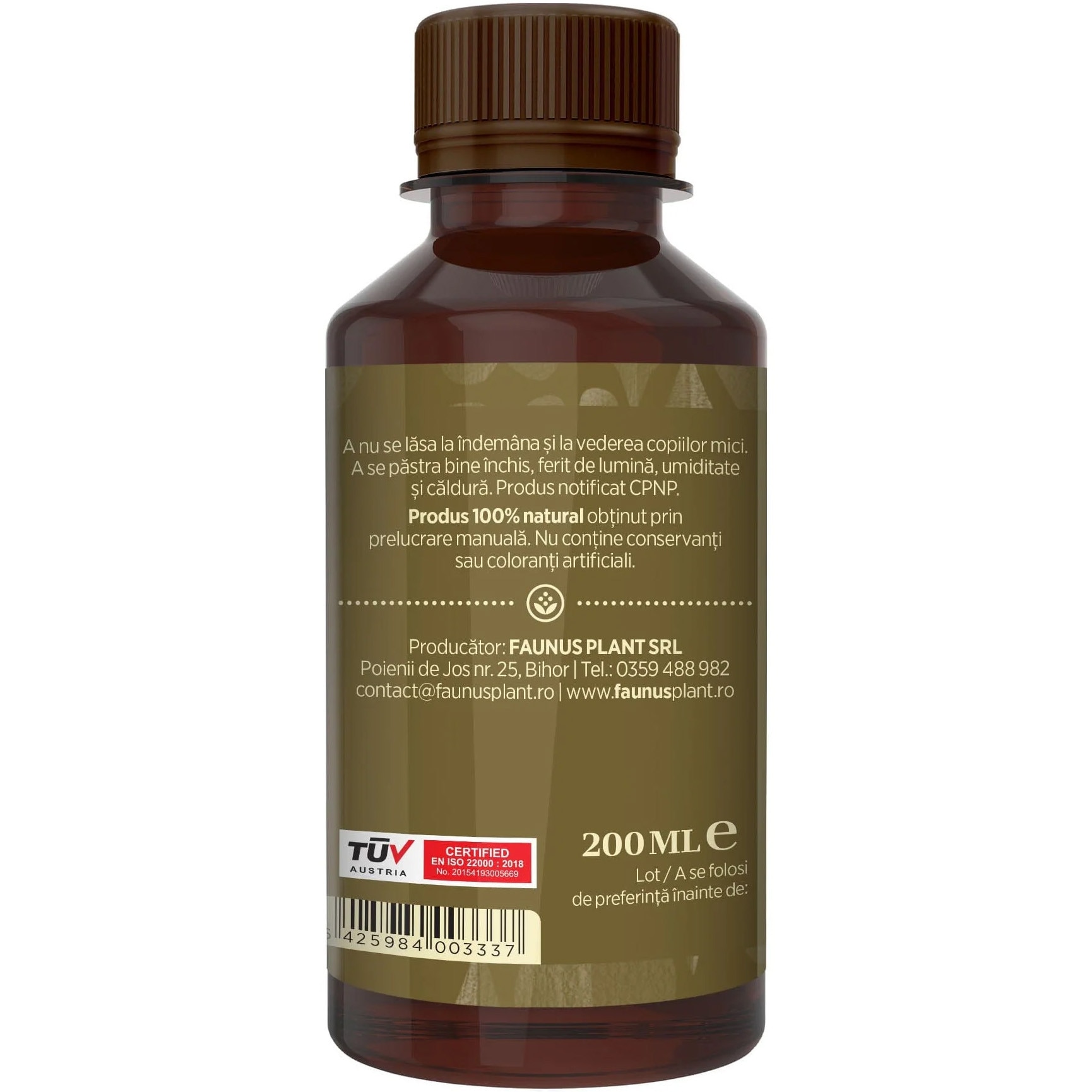 Tinctura Untul, Faunus Plant, 200 ml - eMAG.ro