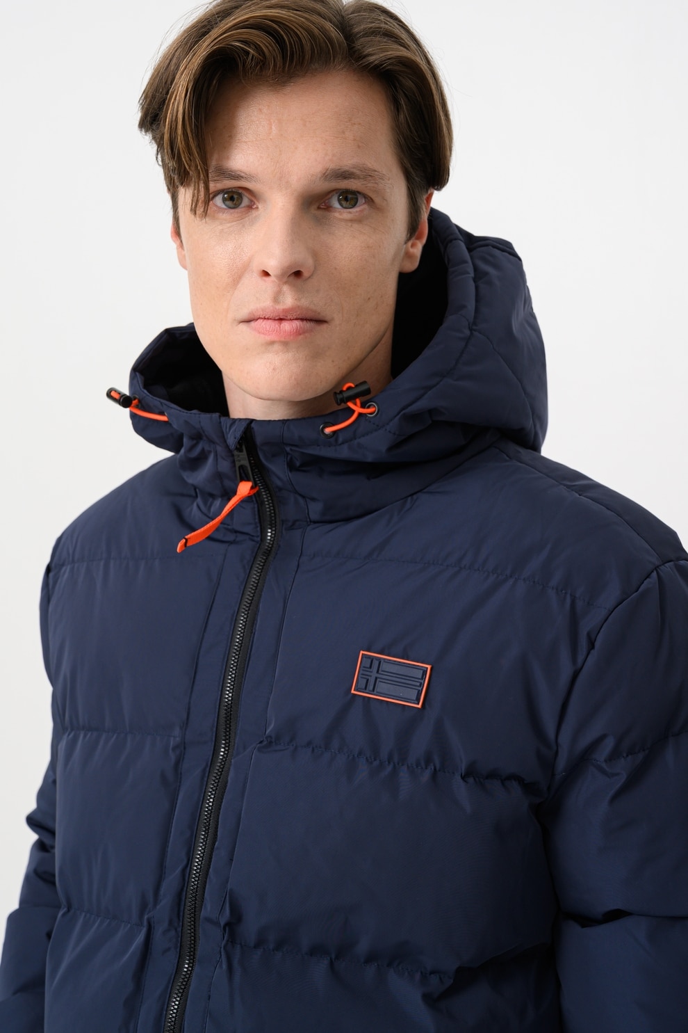 Geographical Norway, Geaca cu gluga si vatelina Caroli, Bleumarin, XL ...