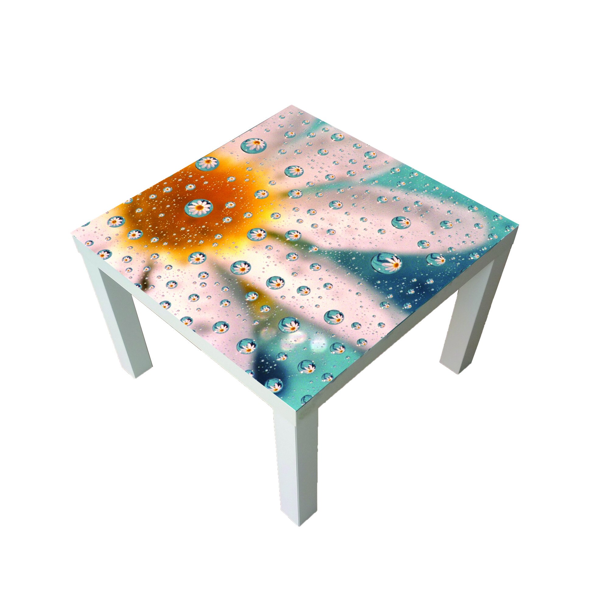 Masa cafea alba, 55x55x45cm, Spring - eMAG.ro