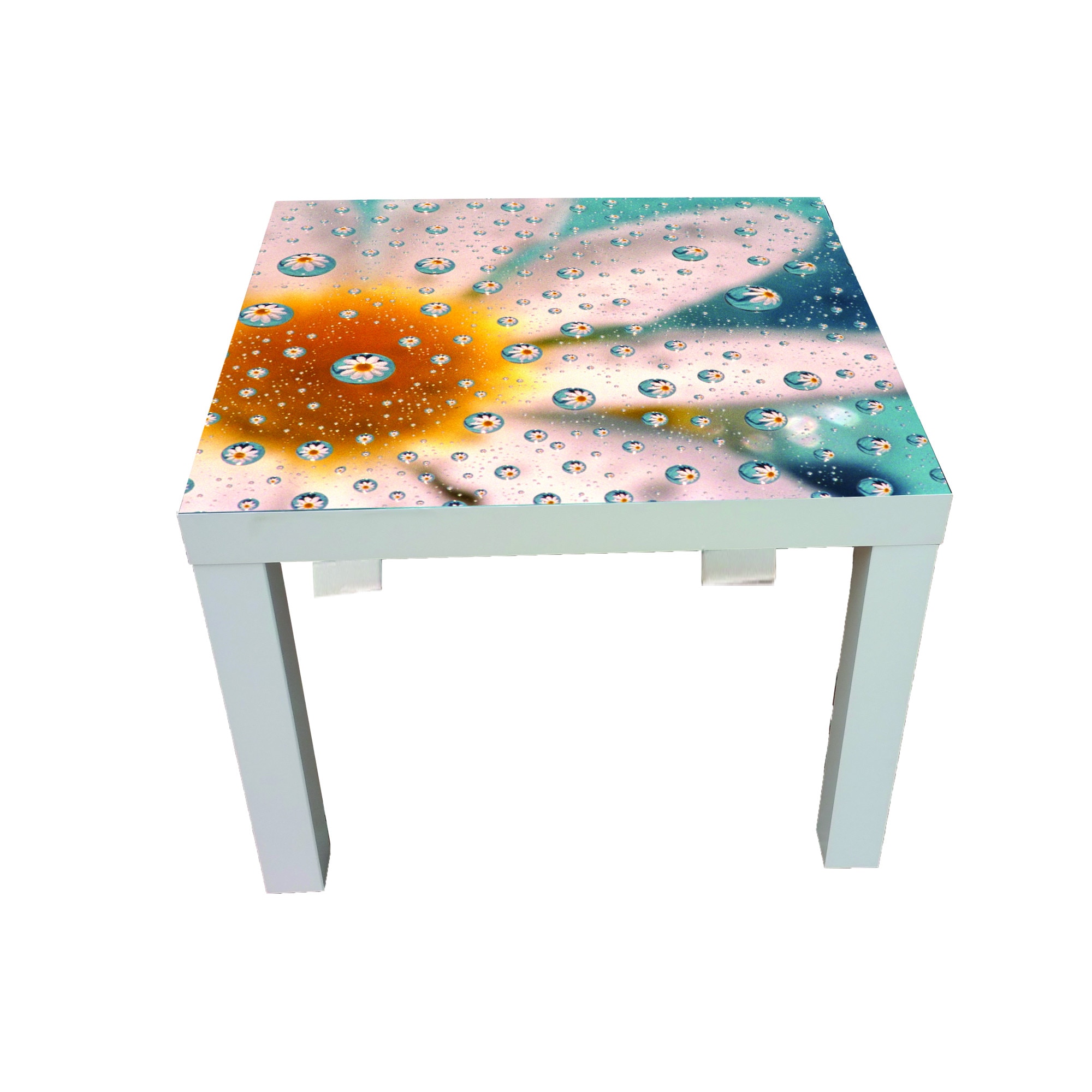 Masa cafea alba, 55x55x45cm, Spring - eMAG.ro