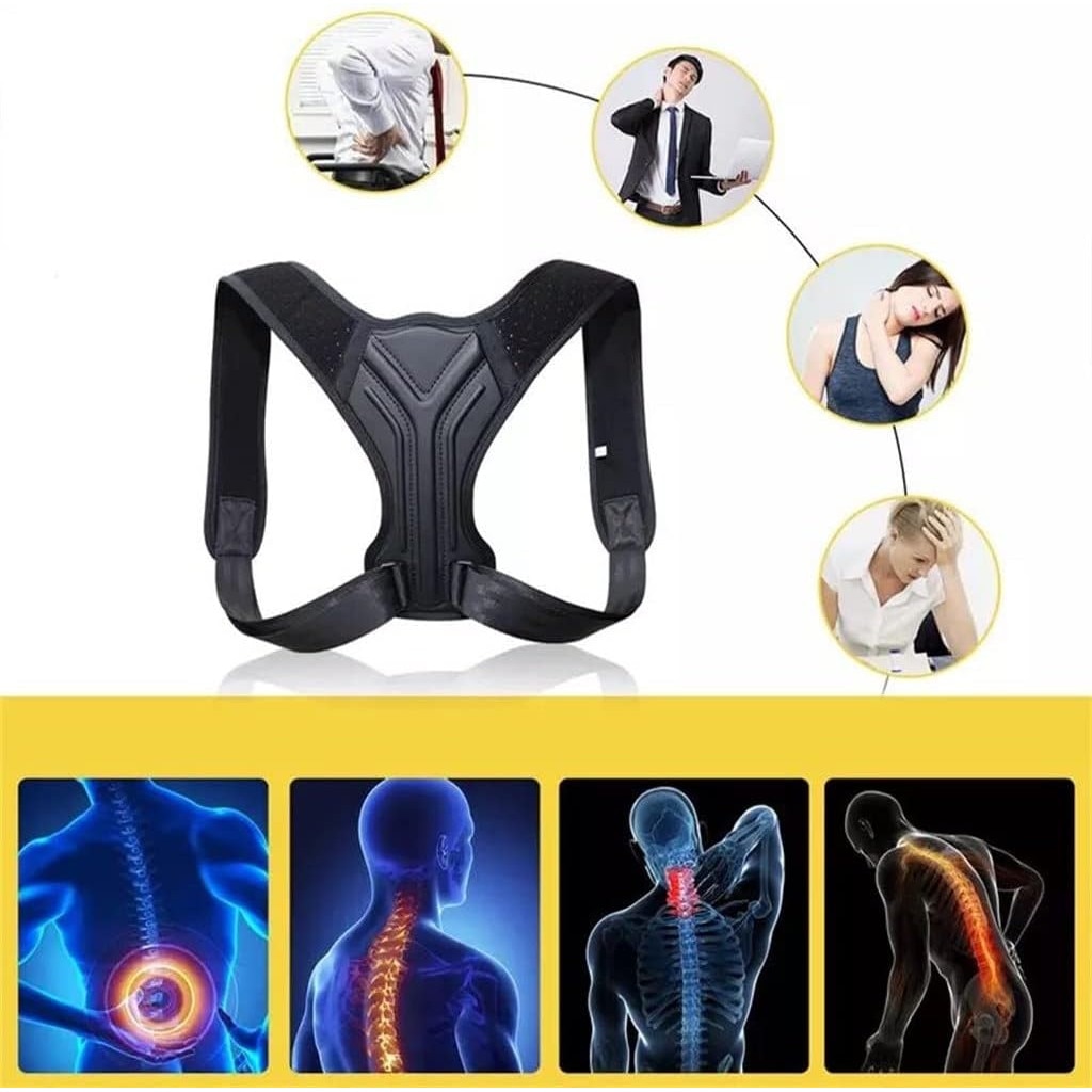 Corector Postura Unisex, Complet Reglabil - Sustinere Spate pentru Gat ...