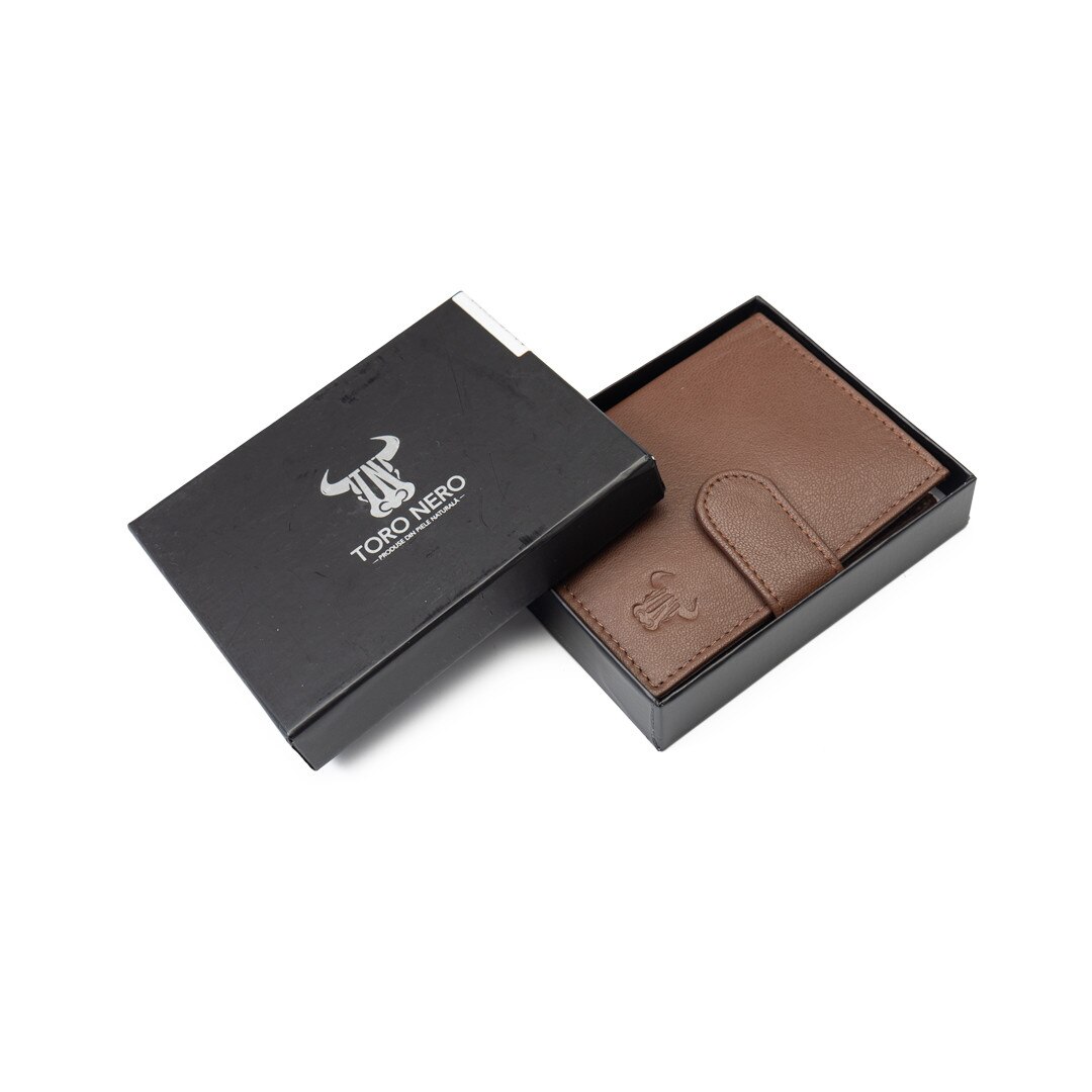 Port-Card barbati din piele naturala maro Master-Card - eMAG.ro