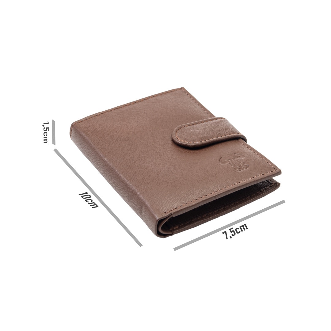 Port-Card barbati din piele naturala maro Master-Card - eMAG.ro