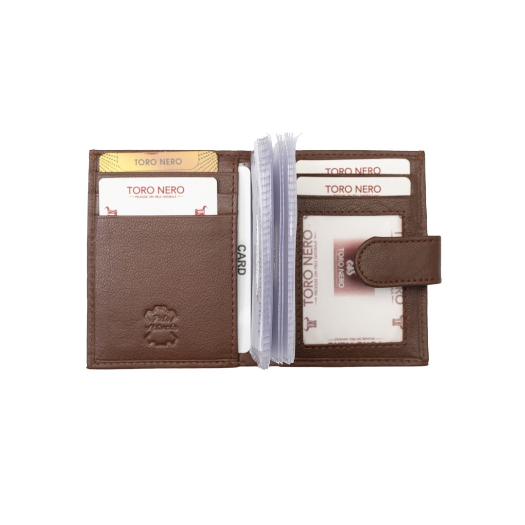 Port-Card barbati din piele naturala maro Master-Card - eMAG.ro