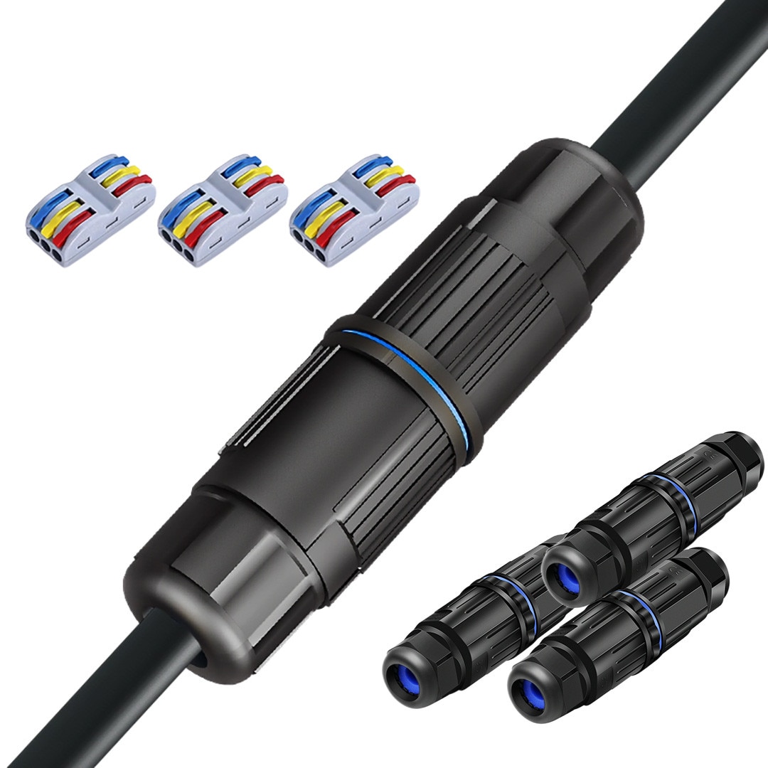 Set 3 Conectori Cablu Electric, AHA PRINT®, Conector Rapid 3 Pini ...