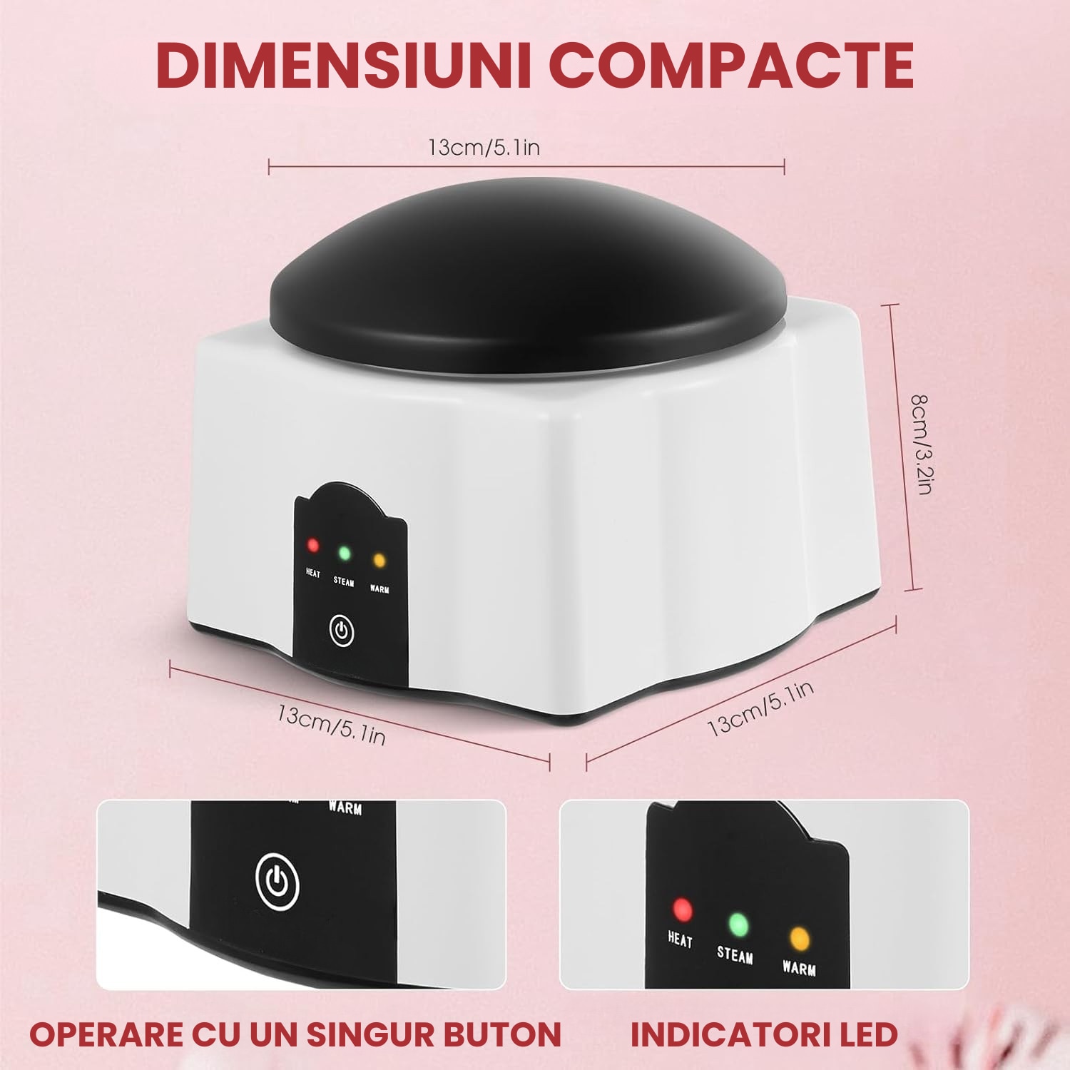 Aparat de îndepărtare gel unghii, 36W, alb-negru, design ergonomic ...