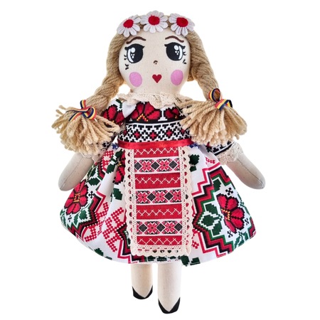 Papusa handmade traditionala romaneasca Romancuta folclorica 30 cm ...