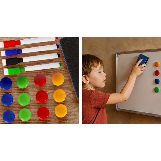 KRUMAD Tabla magnetica alba 60×40 cm - tabla uscat-stergibila cu ...