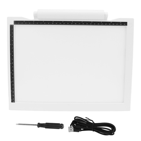 Placa de lumina LED, alb, ultra subtire, alimentare USB/baterie, set ...