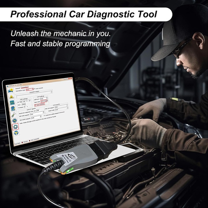 Autódiagnosztikai interfész, professzionális, dedikált Forscan ...