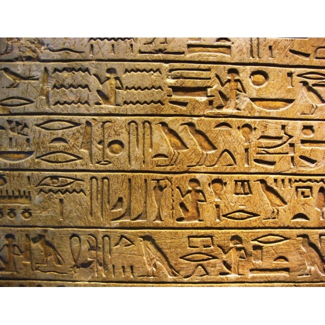 Hieroglife egiptene - Tablou Canvas - 85x110 cm - eMAG.ro