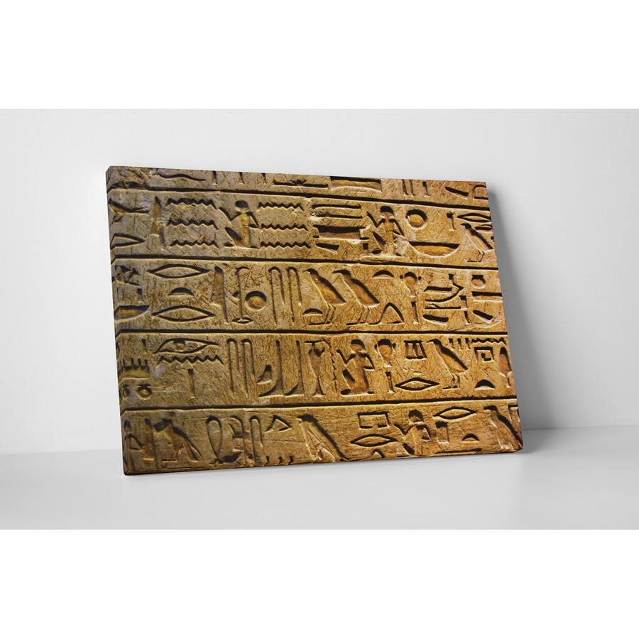 Hieroglife egiptene - Tablou Canvas - 85x110 cm - eMAG.ro