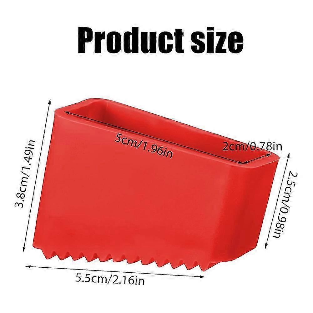 Set 4 Picioare din Cauciuc Antiderapante pentru Scari, Rosii, 50x20mm ...