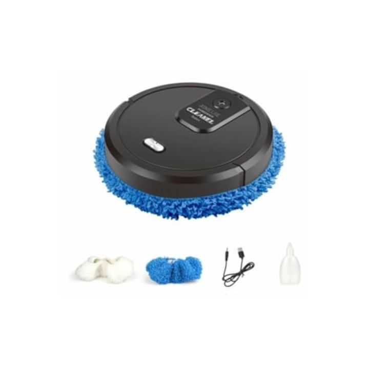 Aspirator robot, curatare automata, negru, set - eMAG.ro