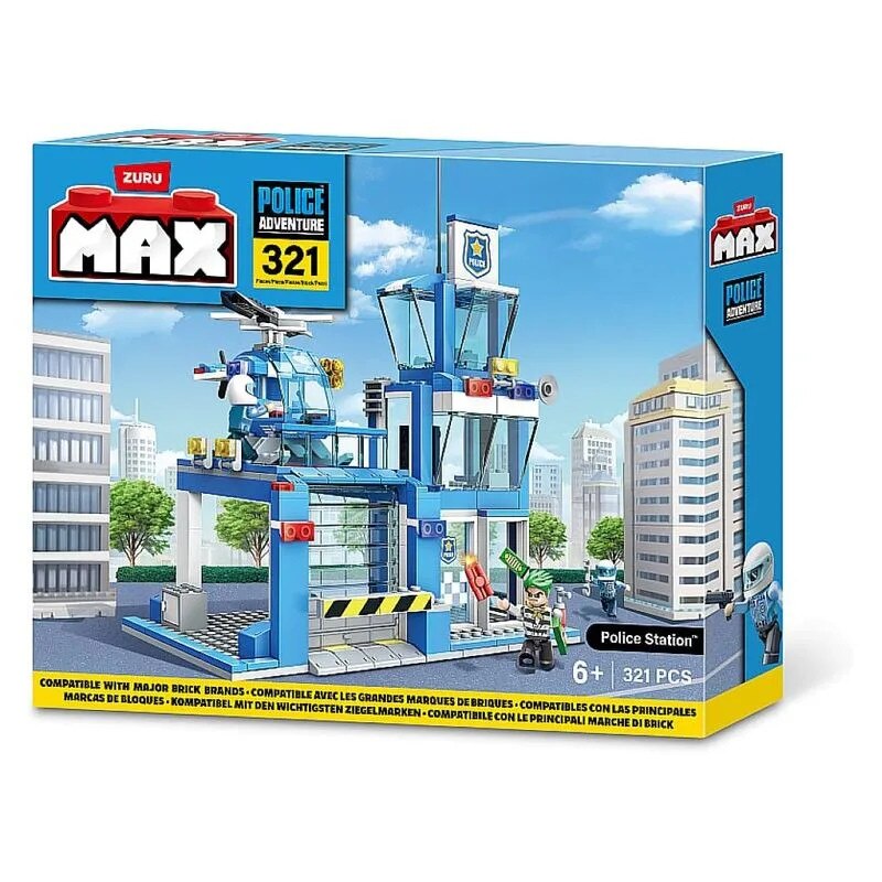 Set de constructie Zuru Max Statie de Politie 321 Piese - eMAG.ro