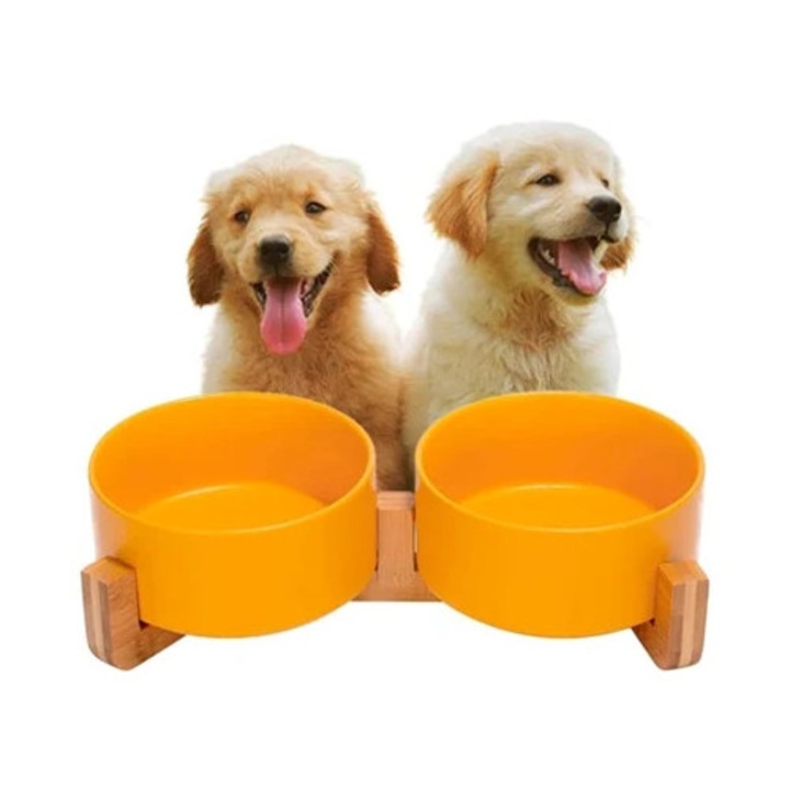 Dispenser dublu pentru caini si pisici, 400 ml - eMAG.ro