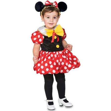 Costum de bebe Minnie Mouse, 1-2 ani, set cu topuri - eMAG.ro