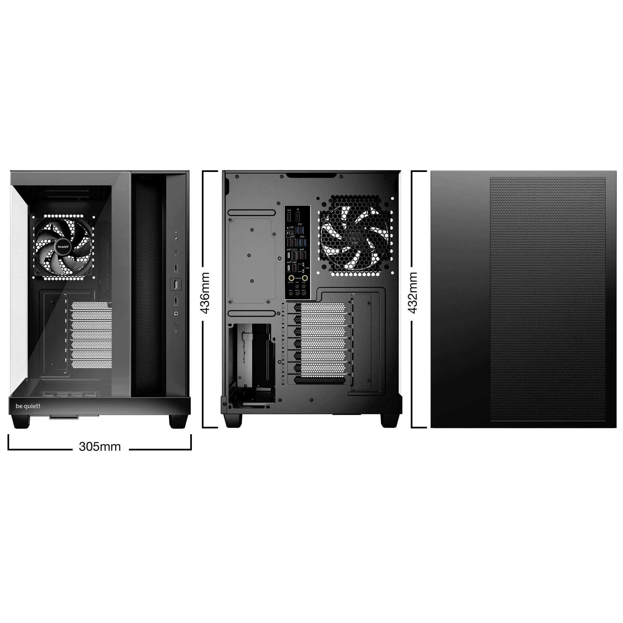 Carcasa be quiet! LIGHT BASE 500 Black, Middle Tower, ATX, fara Sursa ...
