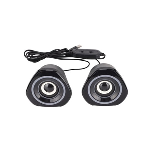 Boxe PC cu subwoofer puternic, alimentare USB, LED, pentru computer si ...