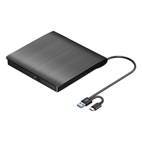 Unitate optica externa, CD/DVD, USB 3.0, portabila, compatibila cu ...